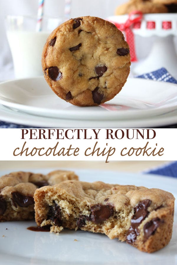 Perfectly Round Chocolate Chip Cookies | DessArts