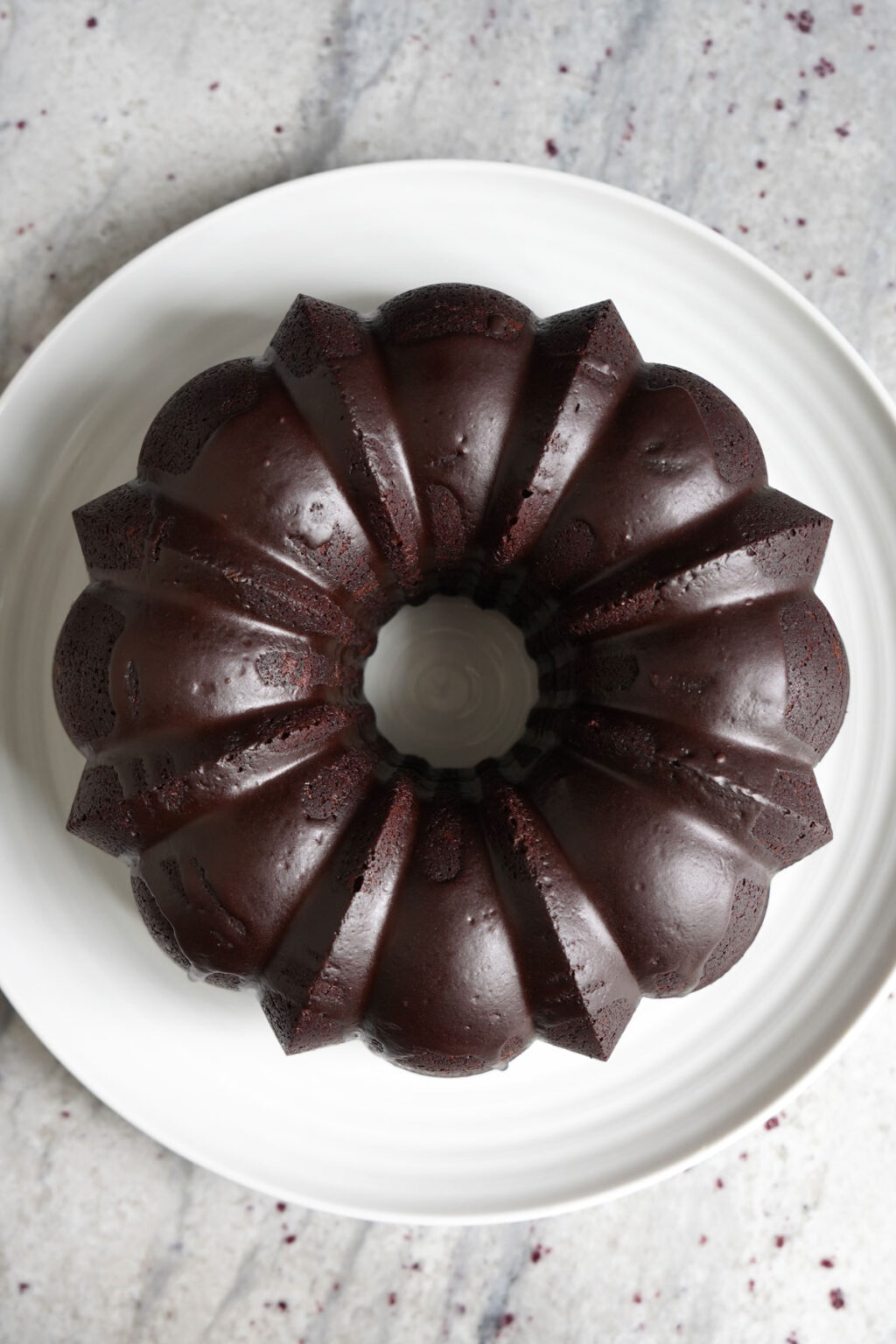 Red Wine Chocolate Cake with Red Wine Chocolate Glaze | DessArts